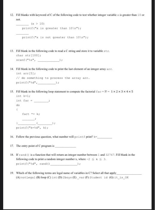 Solved 1. Write a print statement to output the size of type | Chegg.com