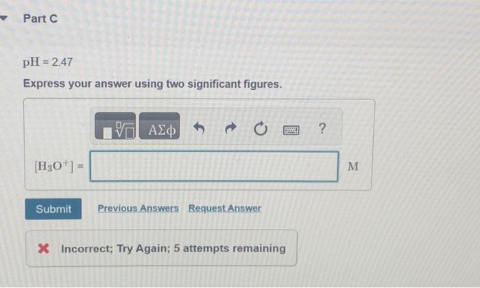 Solved pH=11.43 Express your answer using two significant | Chegg.com