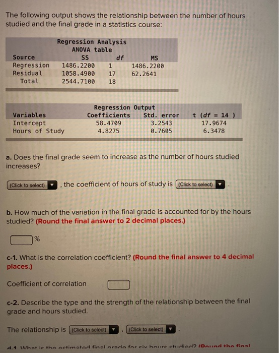 Solved The following output shows the relationship between | Chegg.com