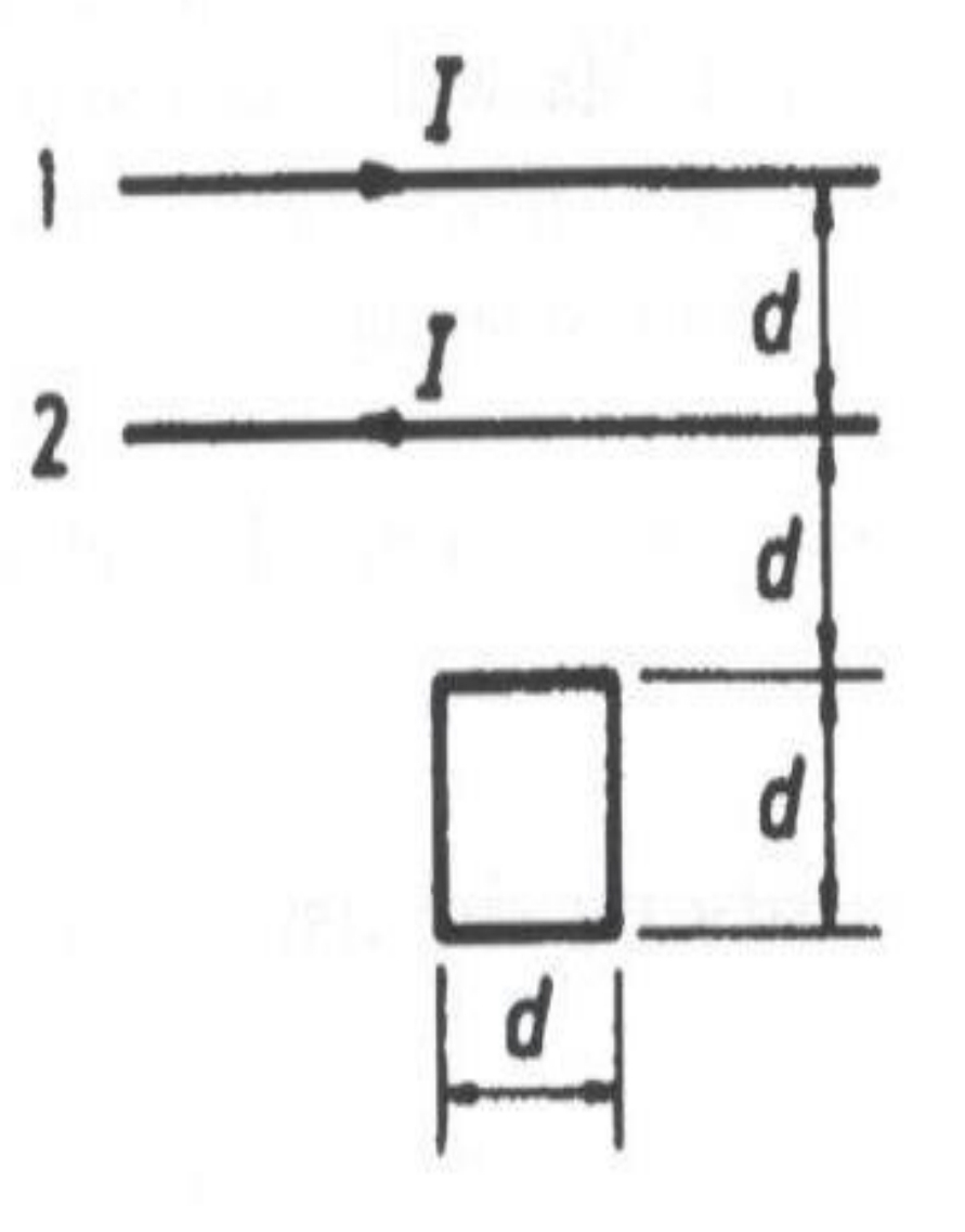 Solved Two infinite parallel wires are separated by a | Chegg.com