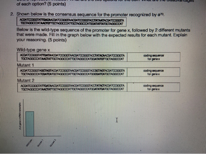 Solved Shown below is the consensus sequence for the | Chegg.com