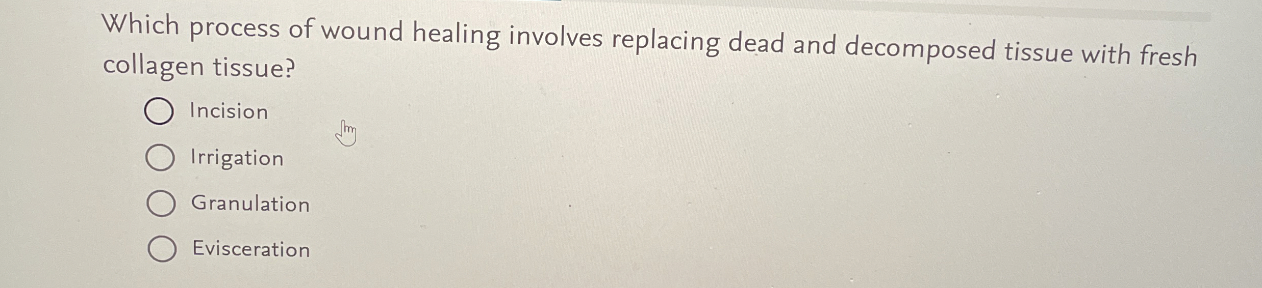 Solved Which process of wound healing involves replacing | Chegg.com
