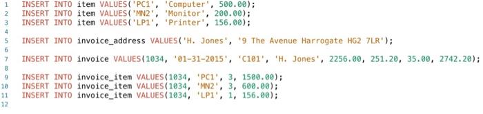 Solved SQL Select Statements.I have attached photos of the | Chegg.com