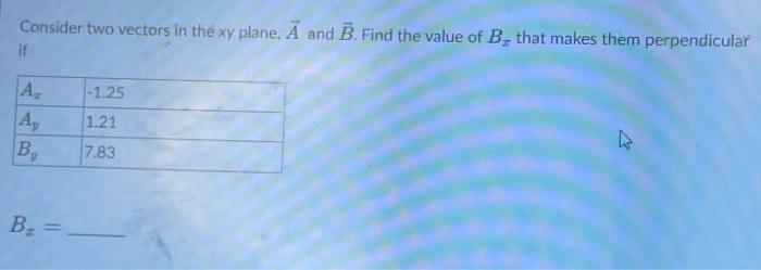 Solved Consider two vectors in the xy plane, A and B. Find | Chegg.com