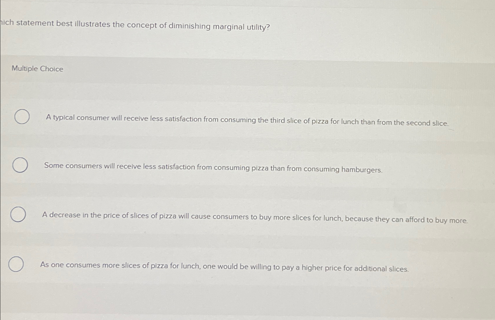 Solved hich statement best illustrates the concept of | Chegg.com