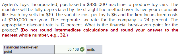 Solved Please show in detail how correct answer is 35,108 | Chegg.com