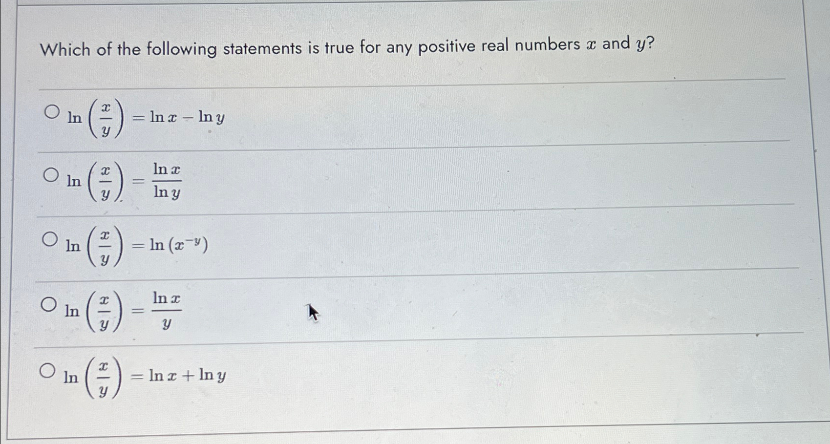Solved Which of the following statements is true for any | Chegg.com