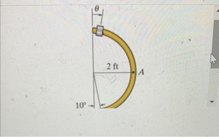 Solved A small, 6.5-lb collar slides along the vertical, | Chegg.com