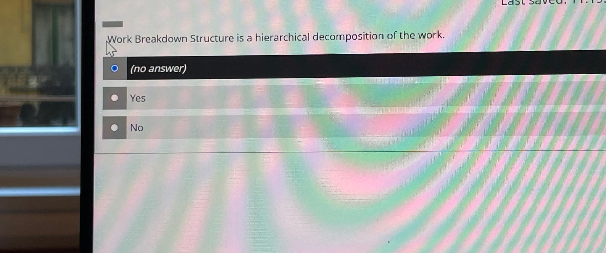 Solved Work Breakdown Structure is a hierarchical | Chegg.com