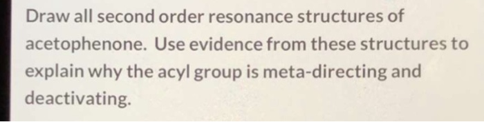 Solved Draw all second order resonance structures of | Chegg.com