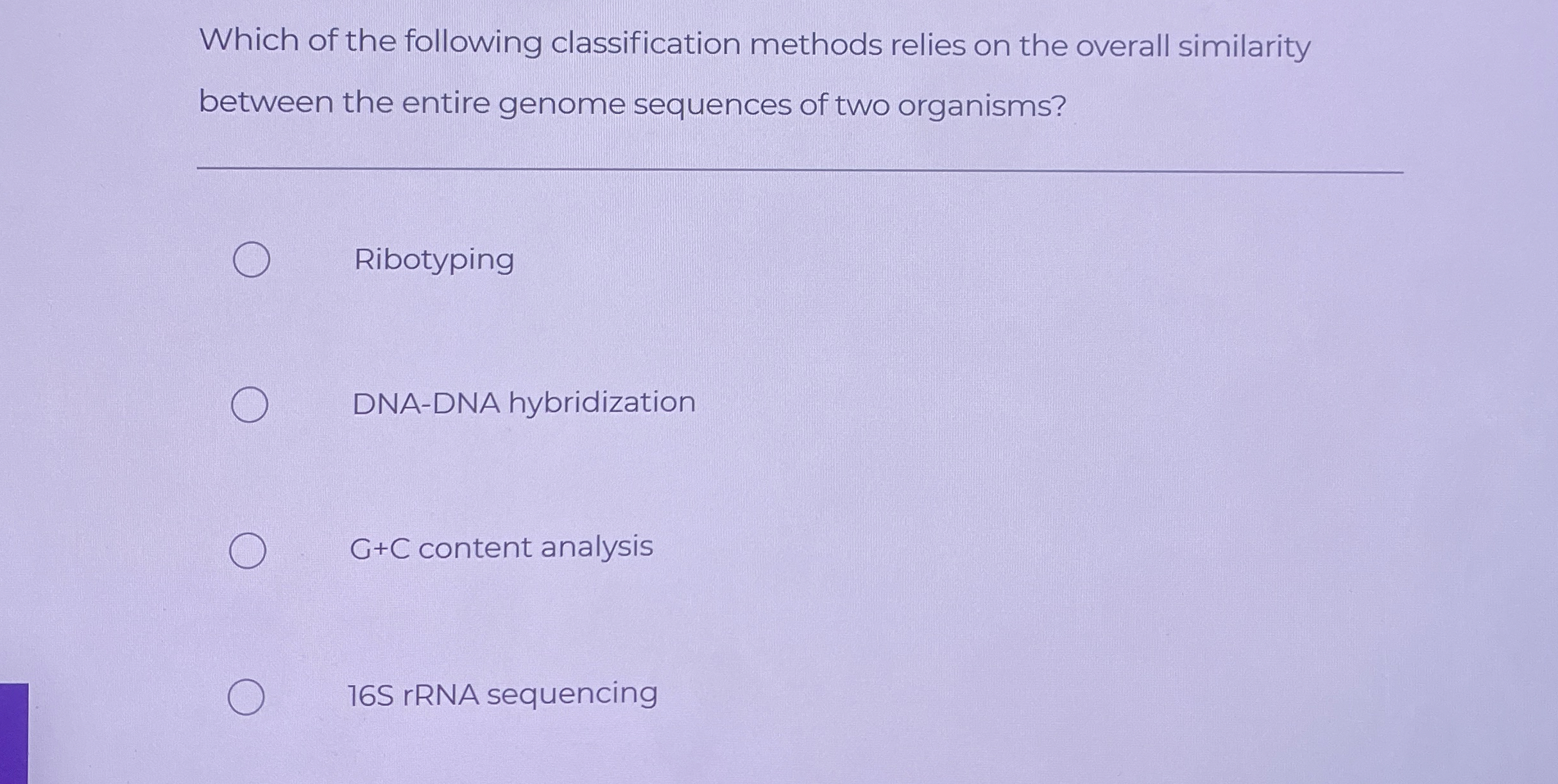 Solved Which of the following classification methods relies | Chegg.com