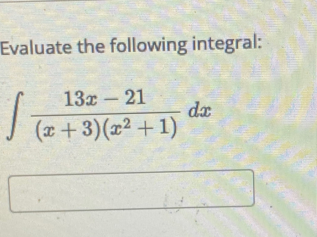 Solved Evaluate the following | Chegg.com