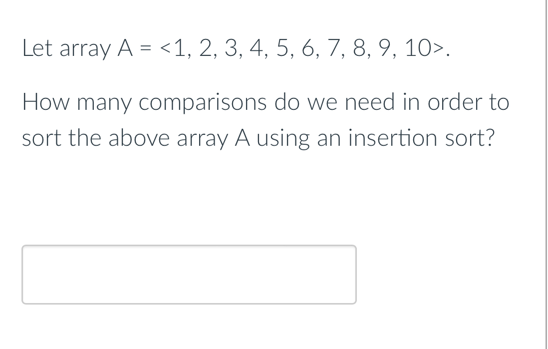 Solved Let array A= .How many | Chegg.com