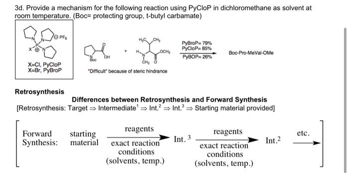 Solved 3d. Provide a mechanism for the following reaction | Chegg.com
