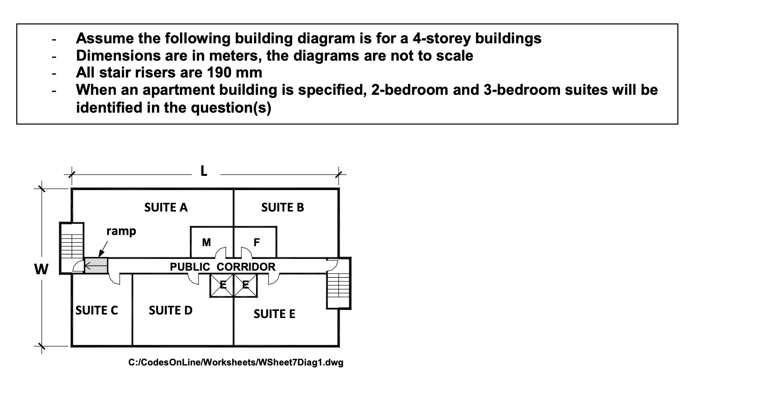 Assume the following building diagram is for a | Chegg.com