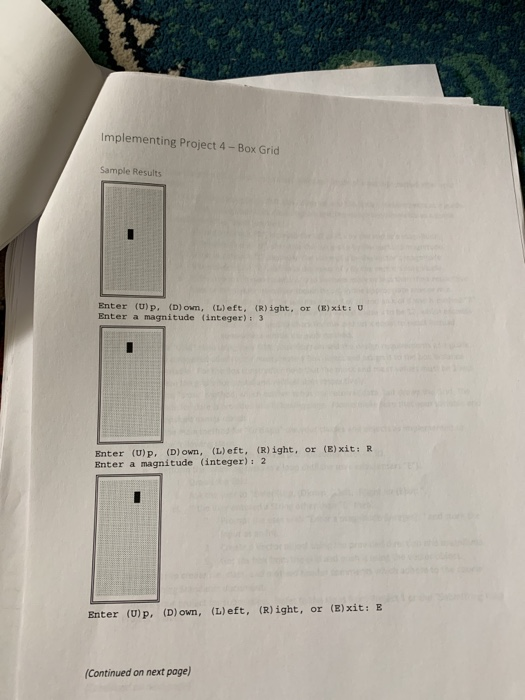 Designing Project 4 - Box Grid Summary This | Chegg.com