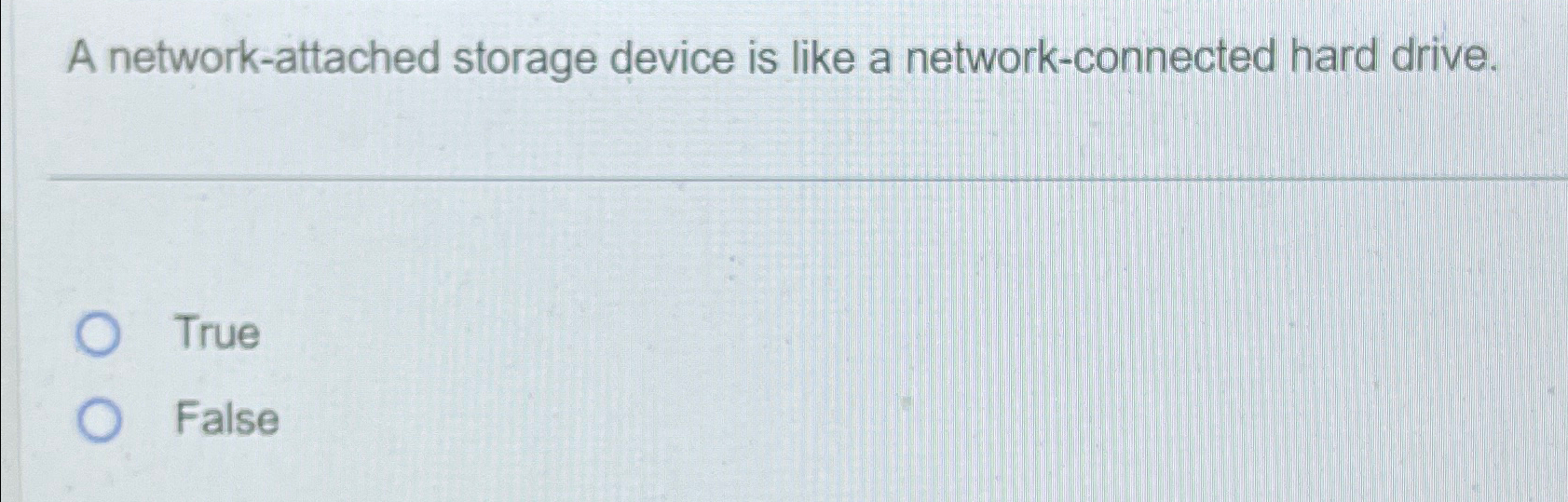 Solved A network-attached storage device is like a | Chegg.com