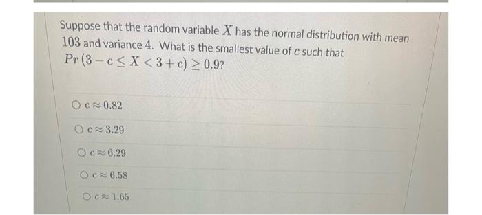 Solved Suppose that the random variable X1 has the normal | Chegg.com