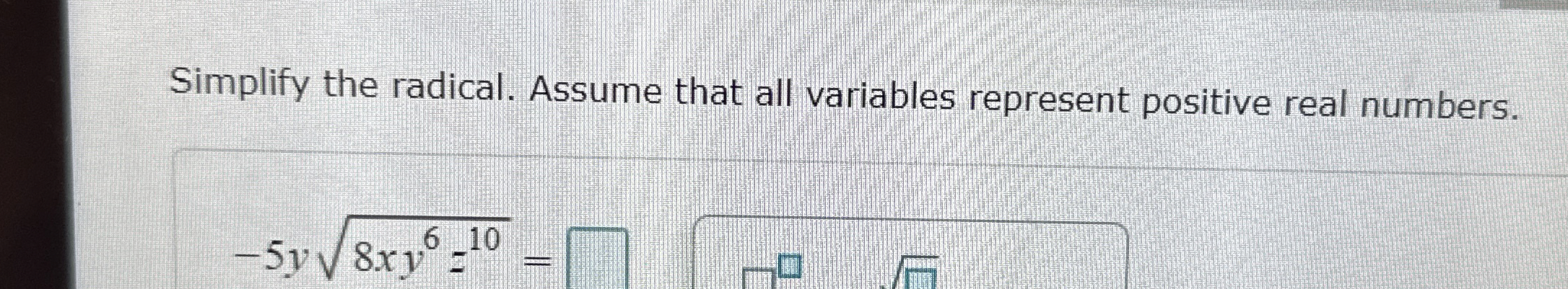 Solved Simplify the radical. Assume that all variables | Chegg.com