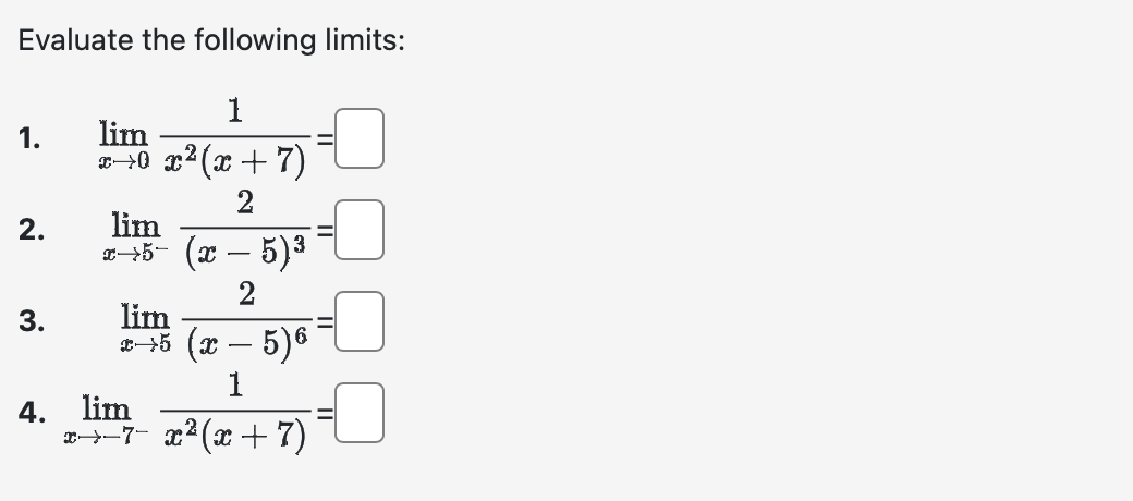 Solved Evaluate the following | Chegg.com
