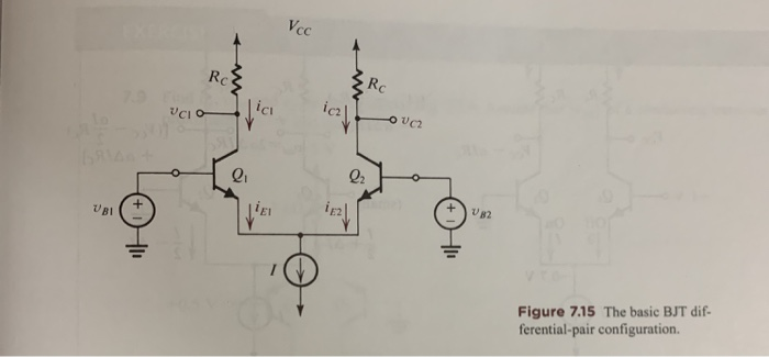 Solved D 734 Design the circuit of Fig. 7.15 to provide a | Chegg.com