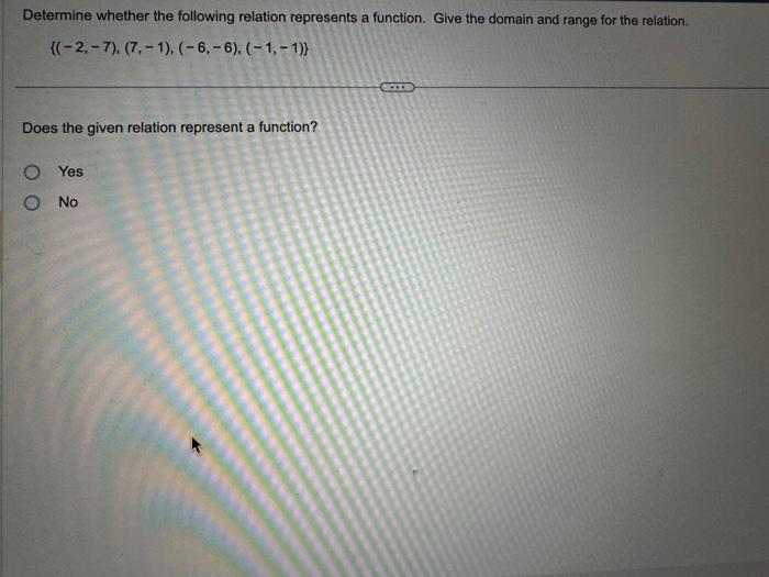 Solved Determine Whether The Following Relation Represents A