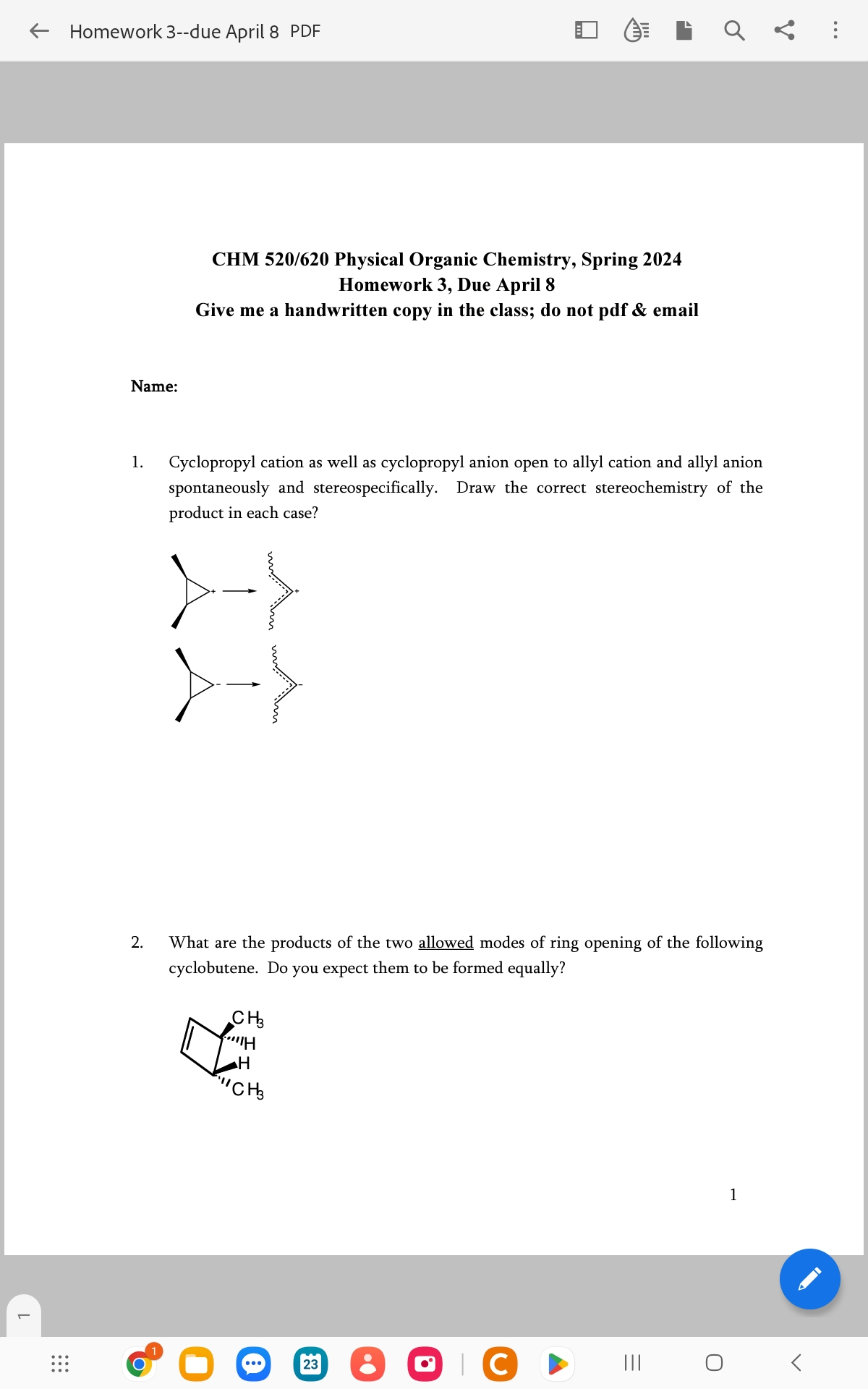 Solved Name:Cyclopropyl cation as well as cyclopropyl anion | Chegg.com