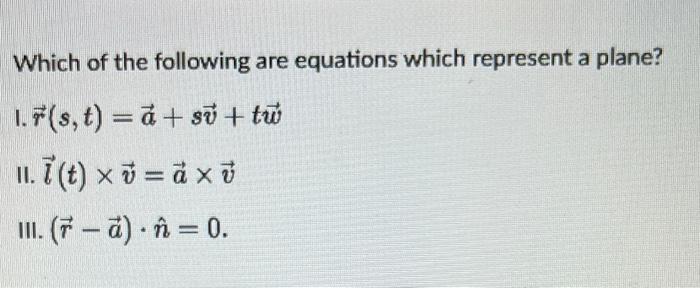 Solved Which of the following are equations which represent | Chegg.com