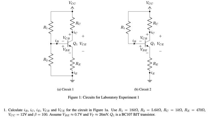 Solved (a) Circuit 1 (b) Circuit 2 Figure 1: Circuits for | Chegg.com