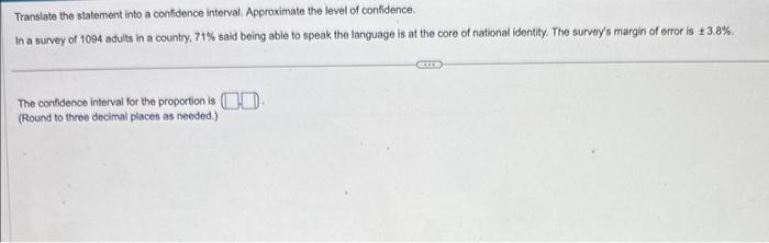 Solved In a survey of 2217 adults in a recent year, 1451 say | Chegg.com