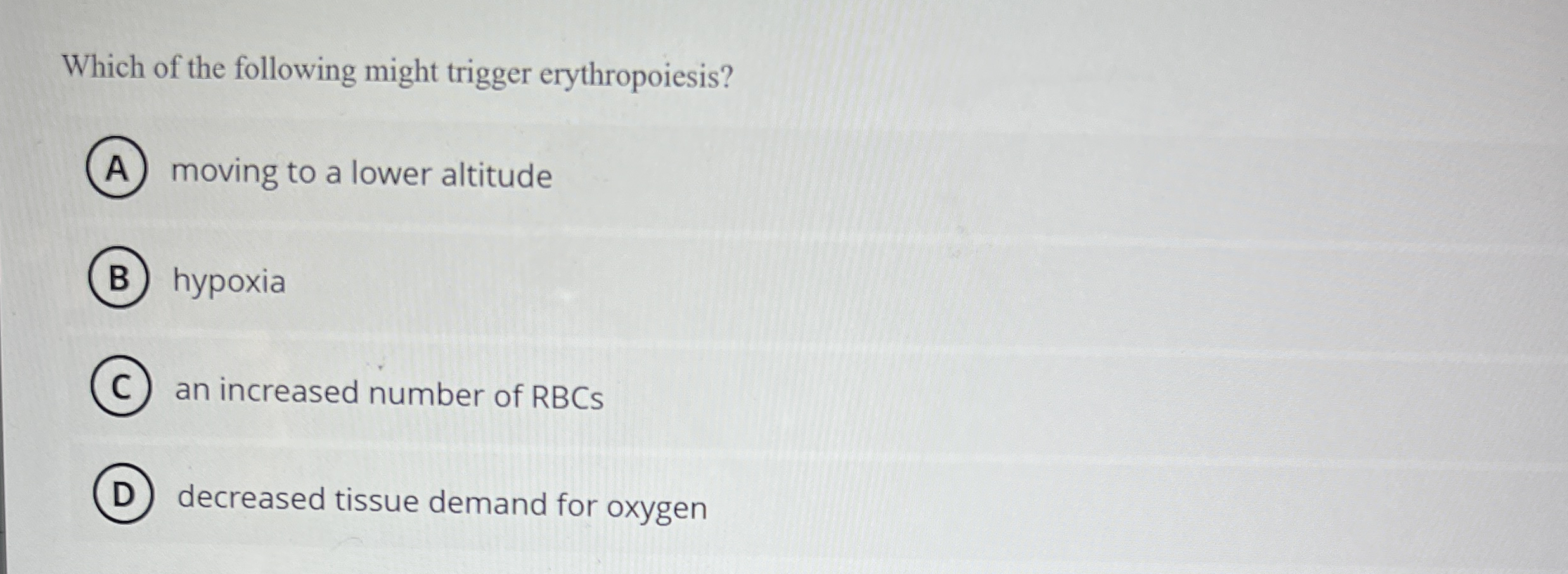 Solved Which of the following might trigger | Chegg.com