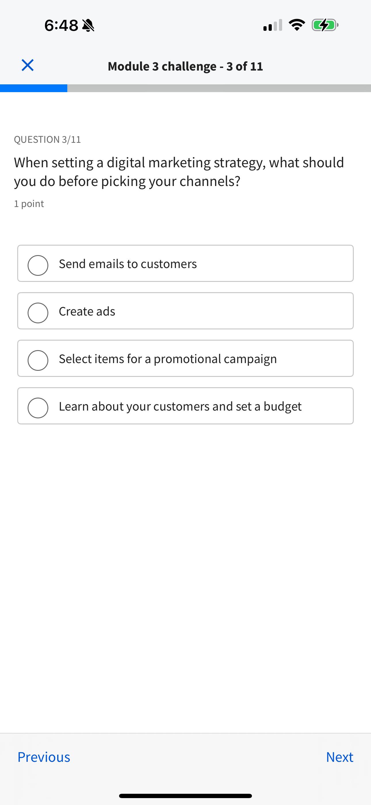 Solved Module 3 ﻿challenge - 3 ﻿of 11QUESTION 3/11When | Chegg.com