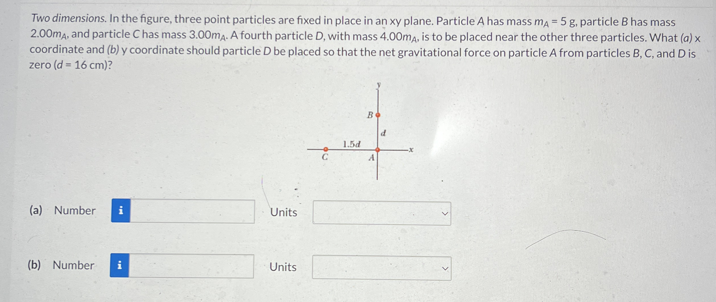 Solved Two dimensions. In the figure, three point particles | Chegg.com