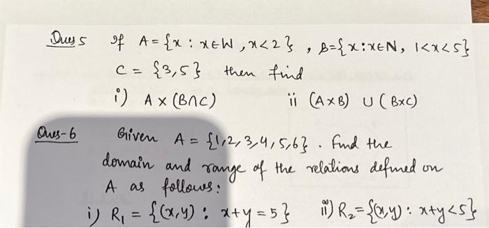Solved Duess If A={x:x∈W,x