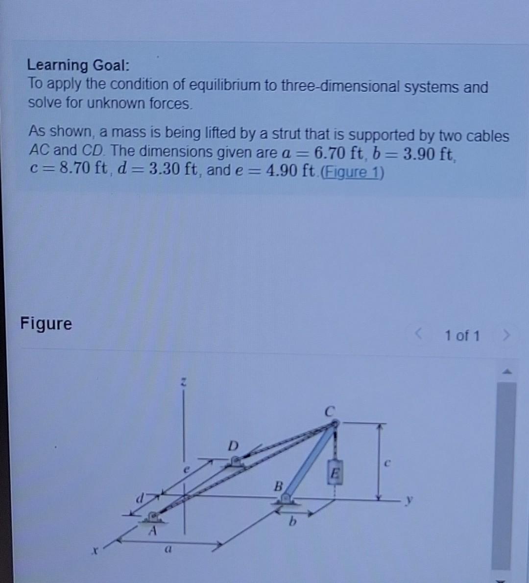 Solved Learning Goal: To apply the condition of equilibrium | Chegg.com