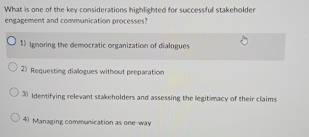 Solved What is one of the key considerations highlighted for | Chegg.com