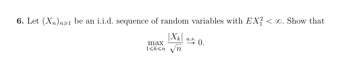 Solved Let (xn)n≥1 ﻿be an i.i.d. ﻿sequence of random | Chegg.com