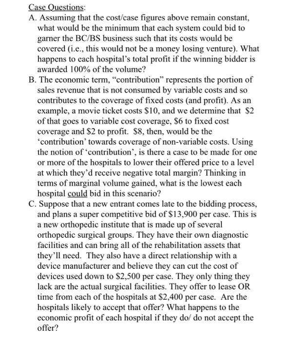 Solved Case #3 Taking Risk as Providers – Total Joint Case | Chegg.com