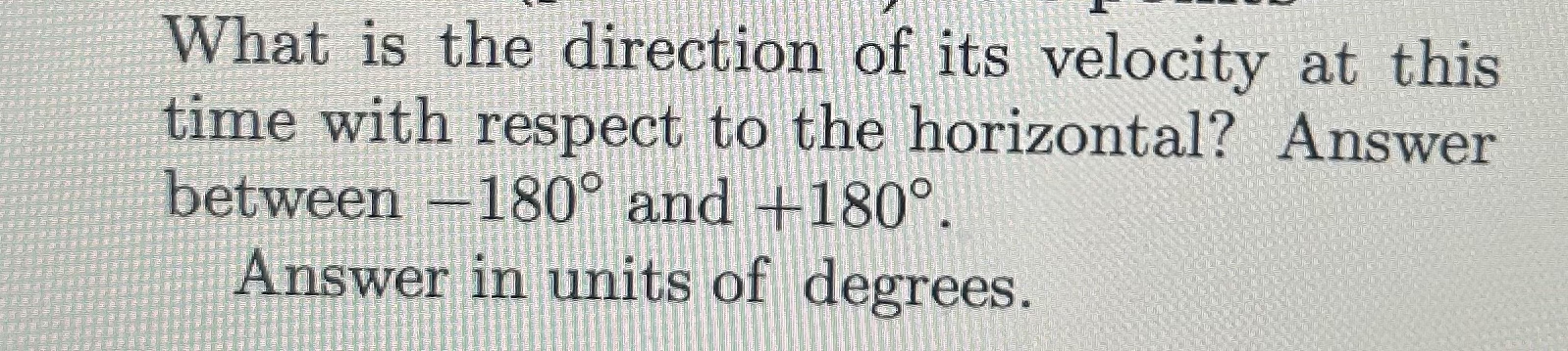 Solved A particle has an initial horizontal velocity of 2ms | Chegg.com