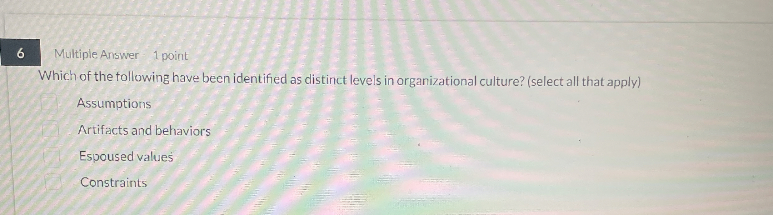 Solved 6Multiple Answer 1 ﻿pointWhich of the following have | Chegg.com