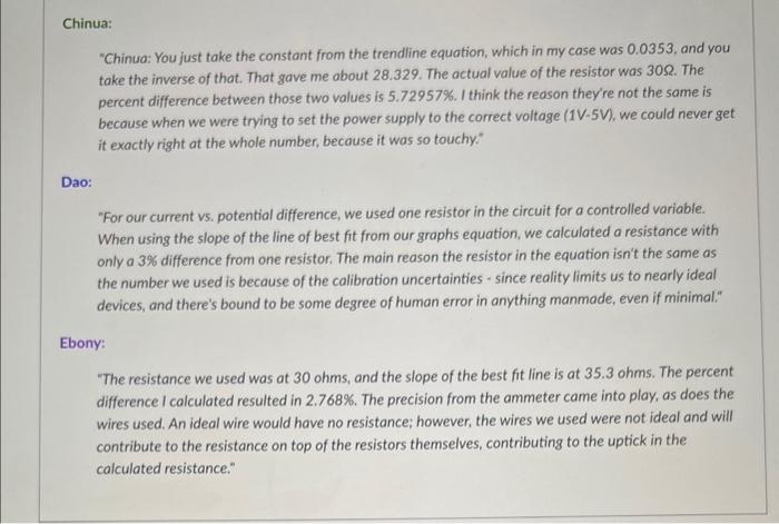 Five students were given the instructions: Use the | Chegg.com