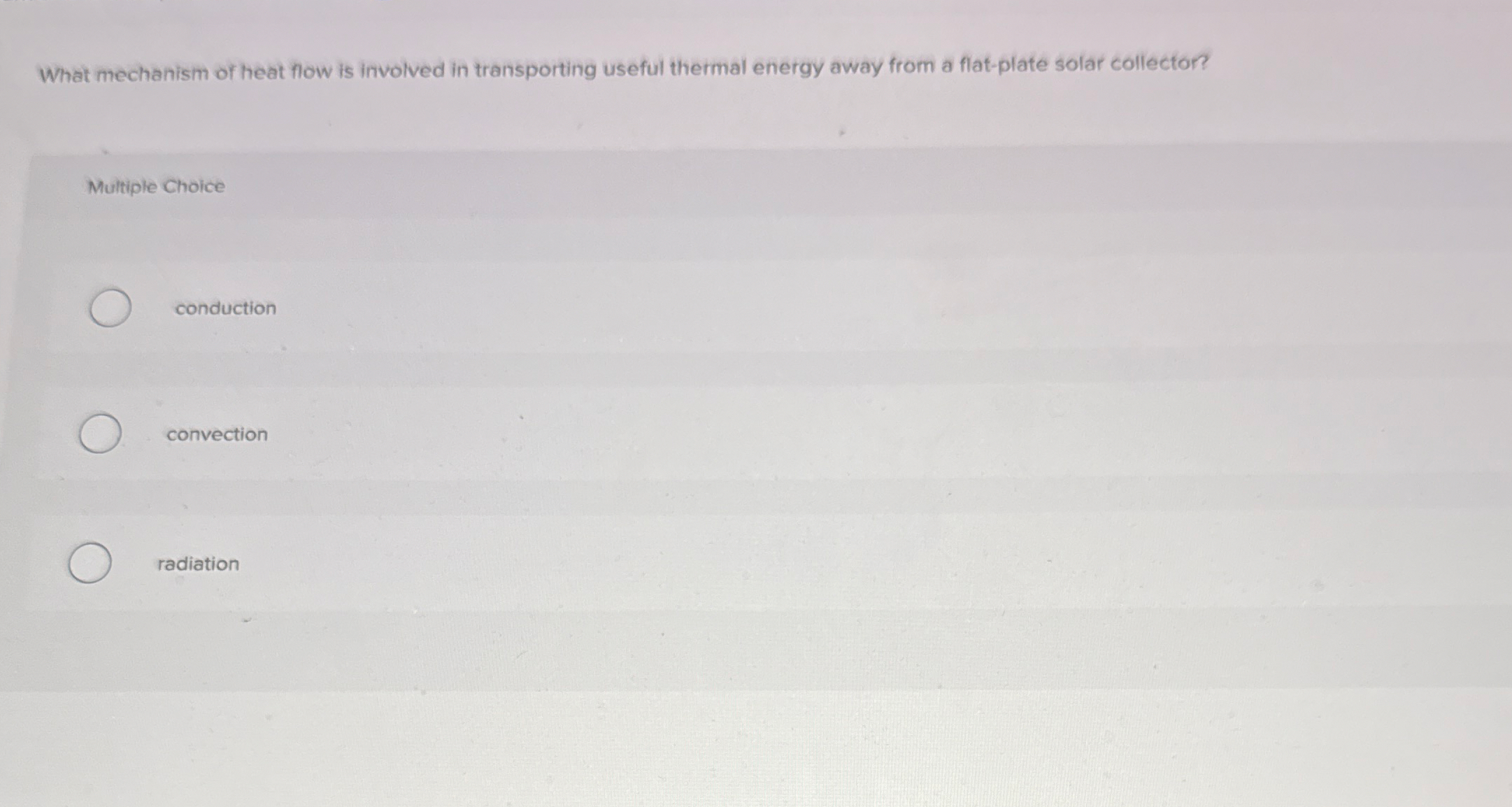 What mechanism of heat flow is involved in | Chegg.com