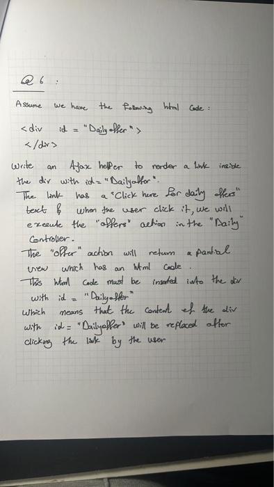 Solved Assume we have the following html code: Wrile a j | Chegg.com