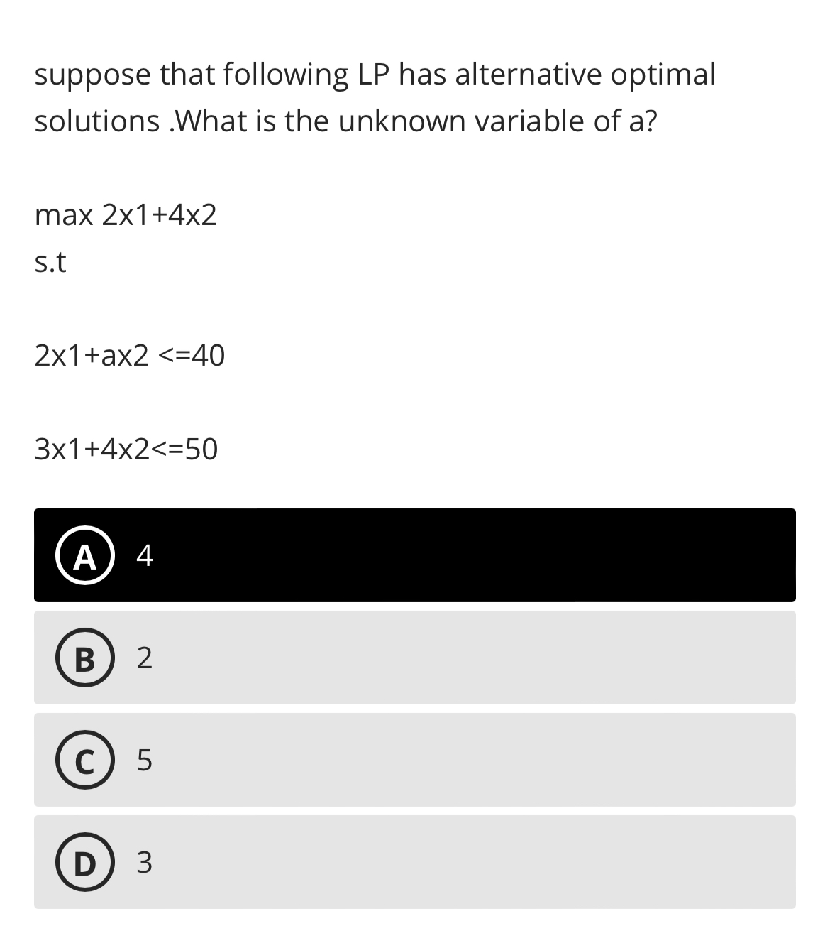Solved suppose that following LP has alternative optimal | Chegg.com