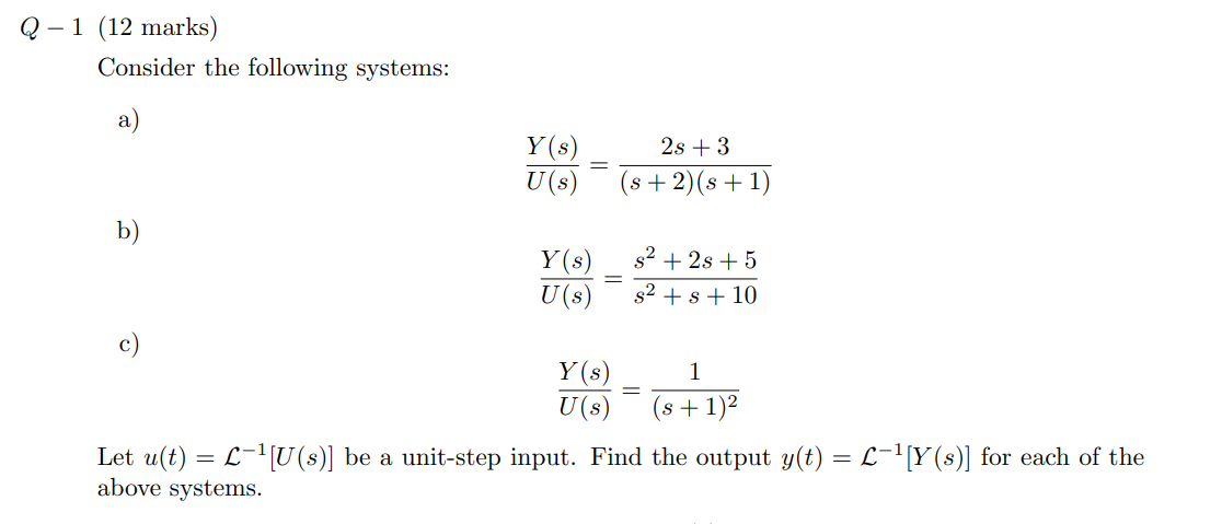 Solved Q-1 (12 ﻿marks)Consider the following | Chegg.com