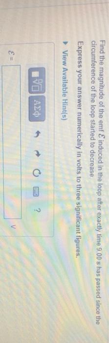 Solved Shrinking Loop. A circular loop of flexible iron wire | Chegg.com