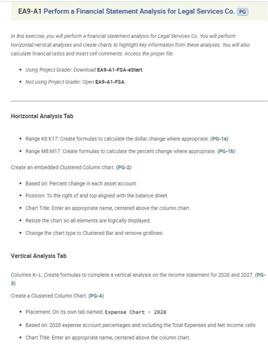 Ea9 A1 Perform A Financial Statement Analysis For