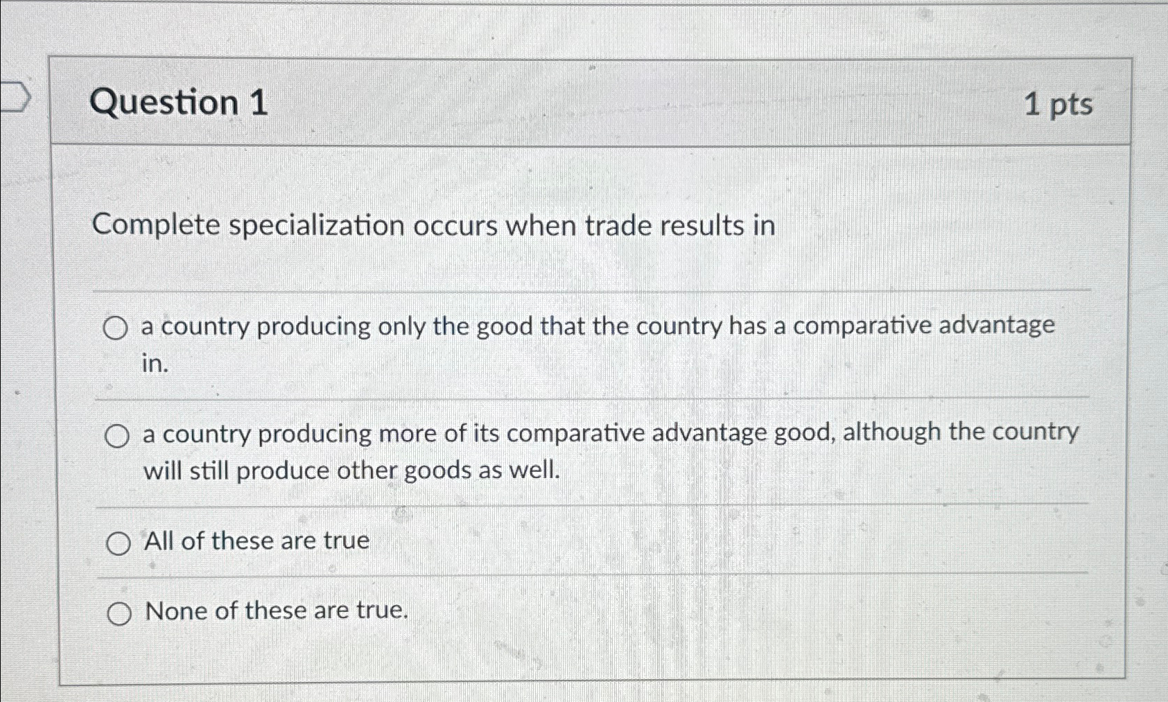 Solved Question 11ptsComplete specialization occurs when | Chegg.com