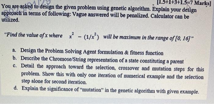 Solved You are asked to design the given problem using | Chegg.com