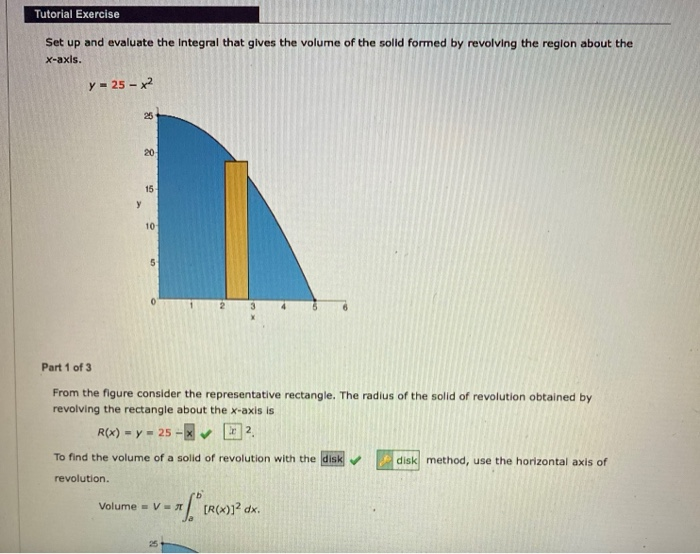Solved Tutorial Exercise Set up and evaluate the integral | Chegg.com